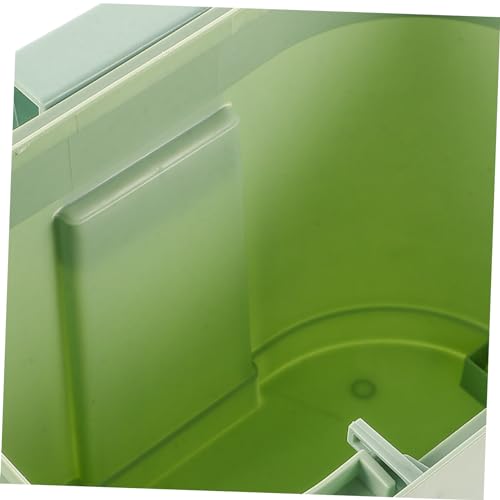 ANDRESLAD Wall Mounted Trash Can Cabinet Trash Can Door Office Trash Cans Large Trash Can Trash Cans for Kitchen Hanging Trash Can Bedroom Rubbish Bin Trash Bin Wall Mount Pp Light Green