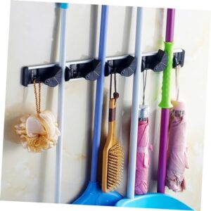 WHAMVOX Wall Mounted Mop Hanger Dish Drying Mounted Hooks Mop Holder Broom Hook Mop Mounted Clothes Hanger Wall Shelf Brackets Wall Mount Clothing Mounted Clothing Rack Mop Broom Holder