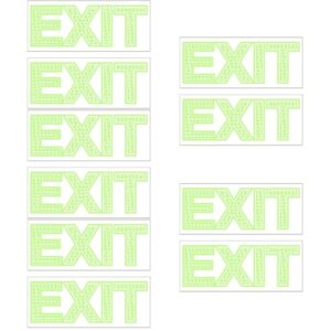 osaladi 5sets export sticker signs stickers exit sign protection sticker exit sticker shopping mall exit decal sign sticker direction indicator sticker glowing sticker the pet 2sheets*5