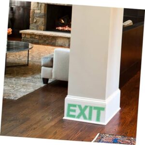 JECOMPRIS 2pcs Exit Sticker Exit Luminous Sticker Exit Photoluminescent Signs Stickers Noctilucence Exit Sign Exit Decal Exit Wall Sticker Emergency Door Exit Sign Exit Wall Decal Green