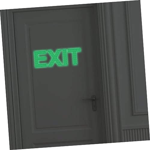 Gatuida Green Exit Luminous Sticker Exit Wall Sticker Emergency Door Exit Sign Luminous Exit Sign