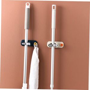 4pcs Mop Broom Holder Garage Utility Hooks Wall Mounted Mop Hanger Storage Rack Brooms Wall Mounted Shelves for Dustpan Hanger Broom Organizer Wall Mounted Mop Holder Beige JEWEDECO