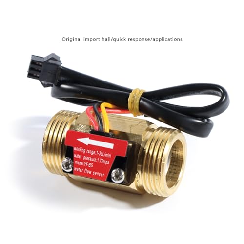 Csnbfiop 3/4'' Male Thread Brass Water Flows Sensors Effect Sensors Flows Meter Flowmeter Counter Water Flows Sensors