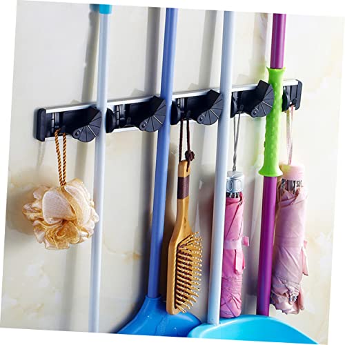 Broom Organizer Broom Hook Mop Broom Holder Garage Storage Mount Clothing Mounted Clothing Rack Mop Mounted Clothes Hanger Wall Mounted Mop Hanger Wall Mounted Mop Holder MERRYHAPY