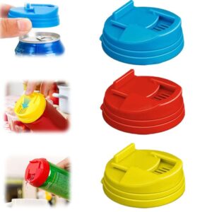 soda can covers, 2024 soda can lids, can lid covers round protector, reusable can covers for soda, can spill stopper or protector for drink juice cans storage 2.4 inches (3pc)