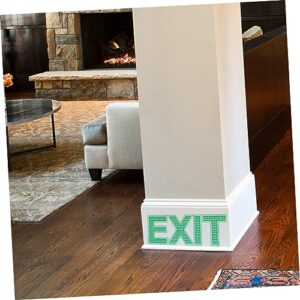 Gatuida Green Exit Luminous Sticker Exit Wall Sticker Emergency Door Exit Sign Luminous Exit Sign