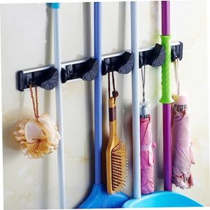 BUTIFULSIC Wall Mounted Mop Hanger Cleaning Tools Organizer Wall Mount Clothes Rack Broom and Mop Organizer Sweeper Mop Garage Storage Rack Mop Rack Broom and Mop Storage Rack Mop Holder