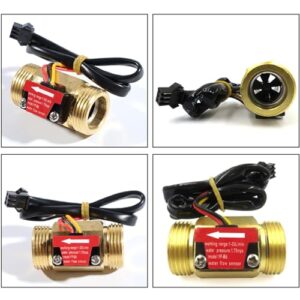 Csnbfiop 3/4'' Male Thread Brass Water Flows Sensors Effect Sensors Flows Meter Flowmeter Counter Water Flows Sensors