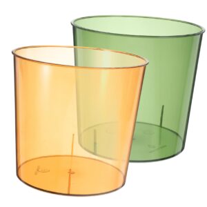 togeval 2pcs 2pcs（ ， 1pcs） 2 wine dump bucket litter trash can transparent trash can clear rubbish bin kitchen trash container large trash bin the pet