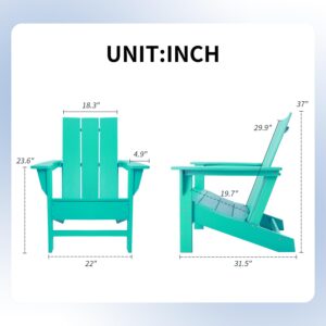 ISYIESA Outdoor HDPE Adirondack Chair (Aruba)