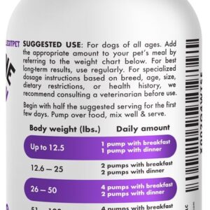 Allergy Relief Chews for Dogs & Immune & Digestive Supplement 120 Soft Chews and Liquid Glucosamine for Dogs Bacon Flavour with Chondroitin, MSM & Hyaluronic Acid 8 oz