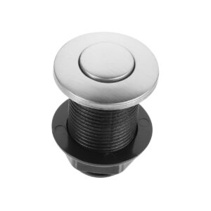 iwowhero air button bathtub switch jetted trash disposal button push button garbage disposal kraus sink accessories household trash garbage disposal parts replacement stainless steel silver