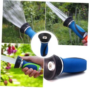 Toddmomy Portable Spray Watering Sprinkler Washer Nozzle Industrial Hose Nozzle Car Washing Nozzle Hose Nozzle Heavy Duty High Pressure Hose Garden Hose Sprayer Water Sprayer Head Blue