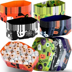 vaipi 60 pieces halloween coffin treat boxes halloween movie night snack serving tray hallowee party food dish charcuterie board popcorn candy box for halloween themed party decor gift box