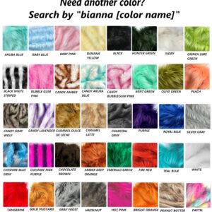 Bianna Gray Frost Faux Fur Fabric, American Seller, Luxury Shag Shaggy Material for Crafting, Sewing, Costumes, Fursuits, Home Decor (5x60 inches)