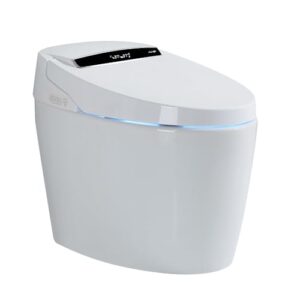 wekuku smart toilets with heated bidet seat, portable toilet with bidet built, bidet toilet with dryer and warm water