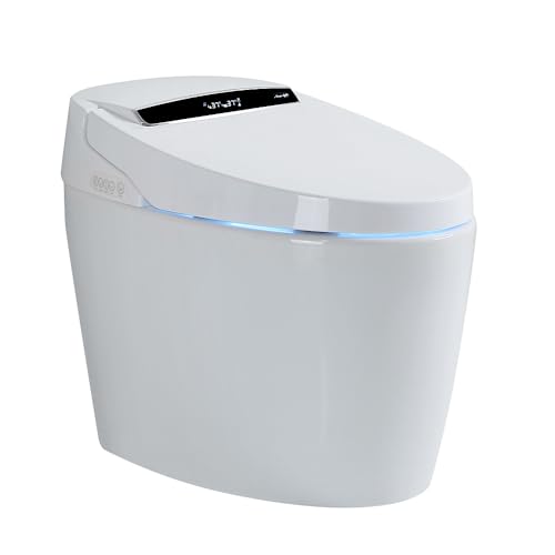 Wekuku Smart Toilets With Heated Bidet Seat, Portable Toilet With Bidet Built, Bidet Toilet With Dryer And Warm Water