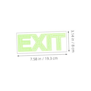 BUTIFULSIC 2 Sheets Export Sticker Signs Stickers Mall Supplies Warning Sticker Sign Sticker Direction Sticker Exit Sticker for Mall Emergency Exit Sign Protection Sticker Exit Decals The Pet