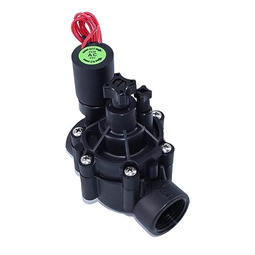 XAXAX Water Flow Meter, 1-1/4" 1-1/2" Water Irrigation Solenoid Valve with Flow Regulation 220VAC 24VDC 24VAC DC Latching for Agricultural Irrigation,Gallon, QTS, PTS, L, m³(DN40)