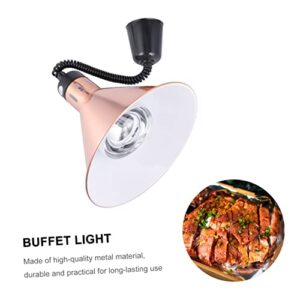 MUCKLILY 1pc Food Warmer Lamp Catering Food Commercial Food Heat Lamp Commercial Food Warmers Turtle Tank Heater Portable Heaters Heat Food Lamp Buffet Heating Lamp Food Warmer Light Metal