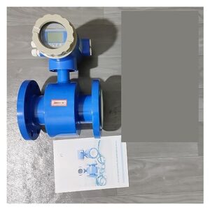 XAXAX Water Flow Meter, Water Flow Meter RS485 4-20mA, Digital Liquid Electromagnetic Flowmeter for Sewage Wastewater Seawater Mud Acid-Alkali Solution,Gallon, QTS, PTS, L, m³(DN50)