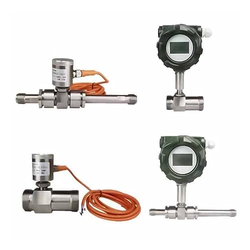 XAXAX Water Flow Meter, LWYD/LWYE Liquid Flow Meter Sensor， Transmitter RS485 of Pure Water Edible Oil Methanol Beer Gasoline Milk Alcohol,Gallon, QTS, PTS, L, m³(LWYD-DN12)