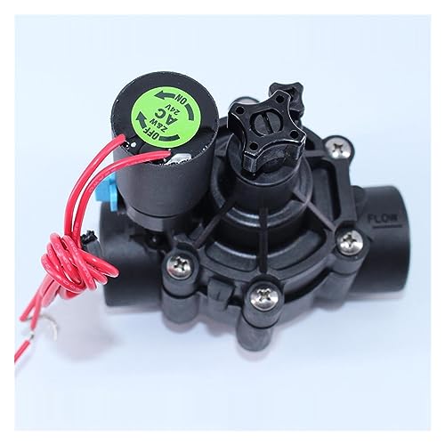 XAXAX Water Flow Meter, 1-1/4" 1-1/2" Water Irrigation Solenoid Valve with Flow Regulation 220VAC 24VDC 24VAC DC Latching for Agricultural Irrigation,Gallon, QTS, PTS, L, m³(DN40)