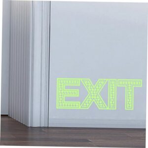 WHAMVOX 2 Sheets Export Sticker Outlet Stickers Exit Stickers Signs Ire Exit Signage Shopping Mall Exit Decal Exit Decals Mall Supplies Adhesive Exit Sticker Glowing Sticker The Pet