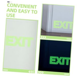 BUTIFULSIC 2 Sheets Export Sticker Signs Stickers Mall Supplies Warning Sticker Sign Sticker Direction Sticker Exit Sticker for Mall Emergency Exit Sign Protection Sticker Exit Decals The Pet