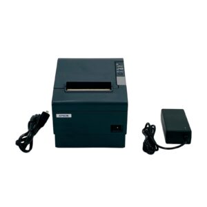 epson tm-t88iv m129m pos compact thermal receipt printer lan usb, bundle with ac adapter