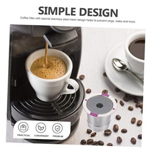 SHOWERORO Stainless Steel Espresso Tea Dripper Coffee Filter Reusable Coffee Capsules Filters Coffee Accessories Refillable Capsule Cup Coffee Capsules Reusable