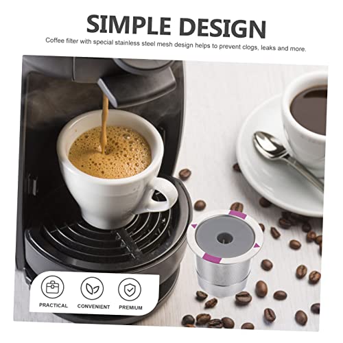 SHOWERORO Stainless Steel Espresso Tea Dripper Coffee Filter Reusable Coffee Capsules Filters Coffee Accessories Refillable Capsule Cup Coffee Capsules Reusable