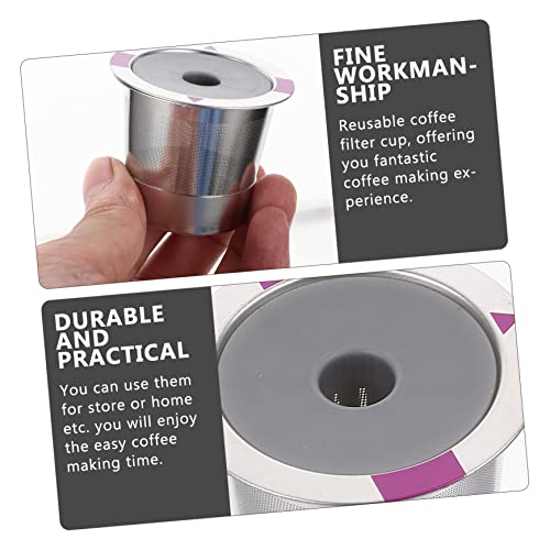 SHOWERORO Stainless Steel Espresso Tea Dripper Coffee Filter Reusable Coffee Capsules Filters Coffee Accessories Refillable Capsule Cup Coffee Capsules Reusable