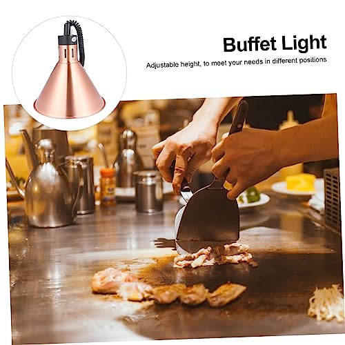 SKISUNO 1pc Food Warmer Lamp Buffet Food Warmer Light Kitchen Heat Lamps Portable Heaters Buffet Heating Lamp Commercial Food Warmers Reptile Heat Lamp Hanging Heat Lamp Hot Lamp for Metal