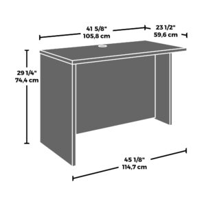 OfficeWorks by Sauder Affirm 60x30 Desk, 42" Return, Classic Cherry Finish