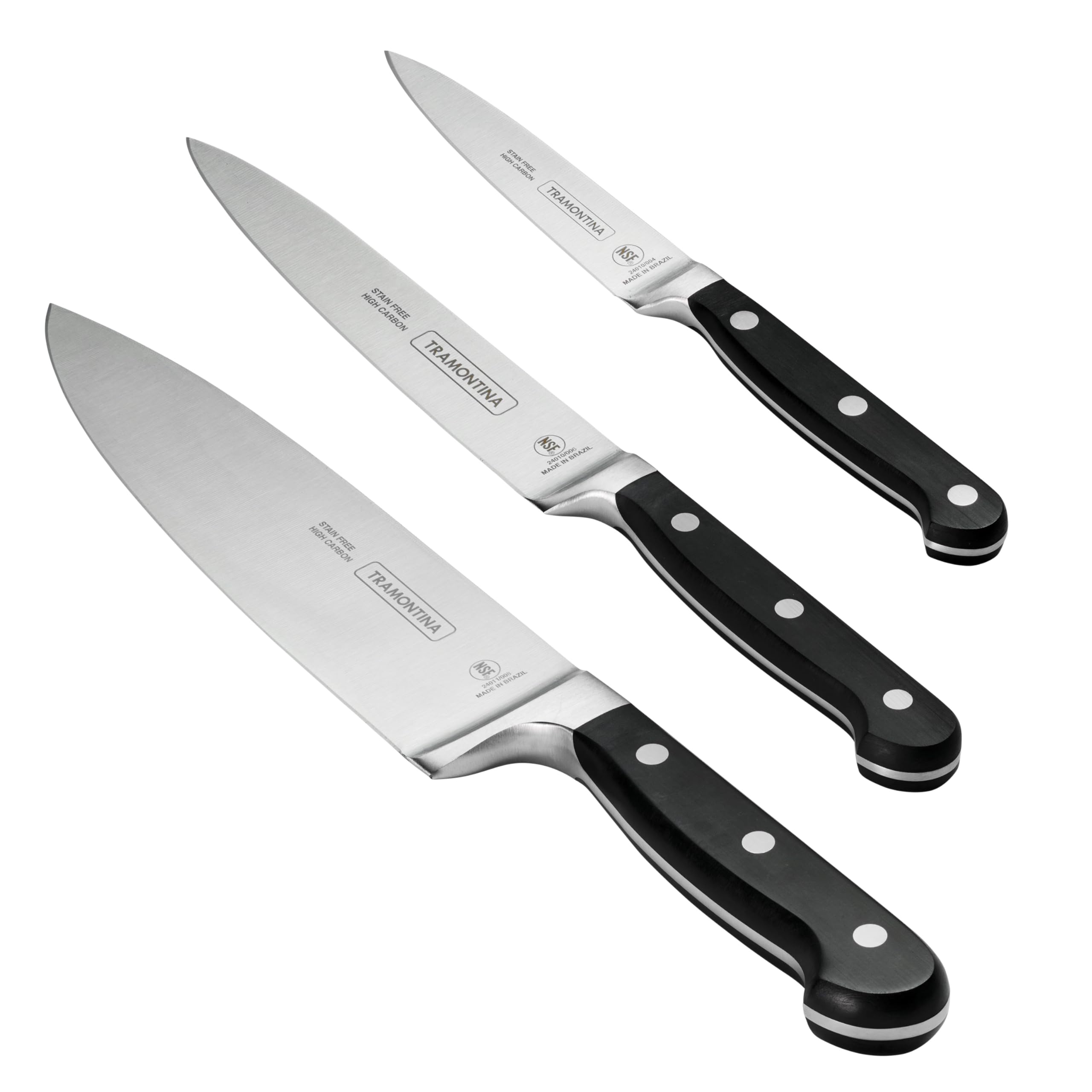 Tramontina Pro Series Forged 3-Piece Starter Kitchen Knife Set