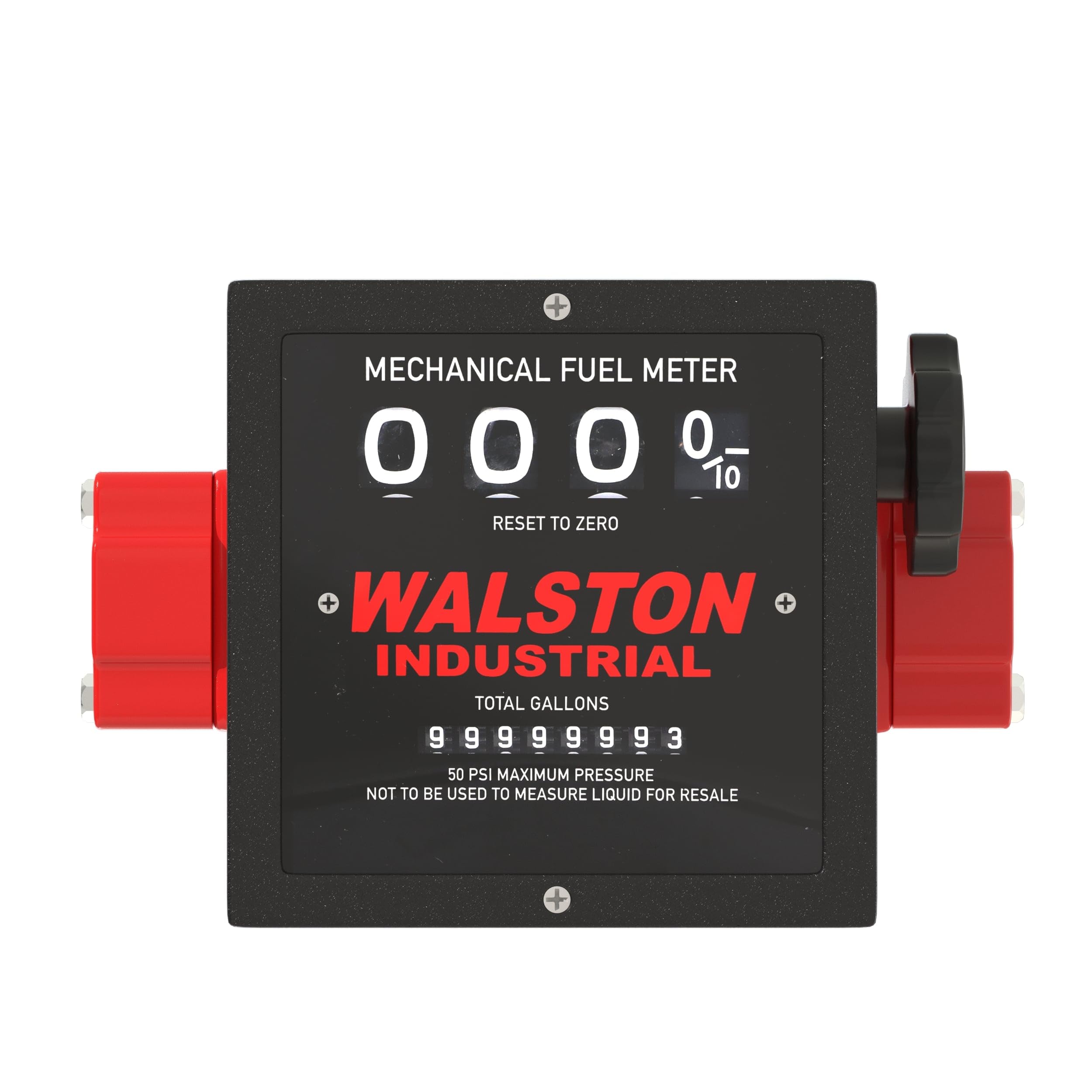 Walston Industrial GH-5650 Mechanical Fuel Meter 1 Inch NPT Threads Fuel Counter for Diesel