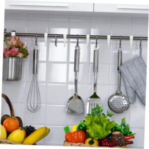 OFFSCH 6pcs Kitchen Shelf Hooks Cup Holder Cloth Hanger Towel Hook Utensil Hanger Towels Hooks Garage Utility Hooks Kitchen Cabinet Hooks S Shaped Hooks for Pot S Hooks Small Plastic