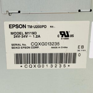 Epson TM-U200PD Dot Matrix POS Receipt Printer Parallel, Bundle with AC Adapter