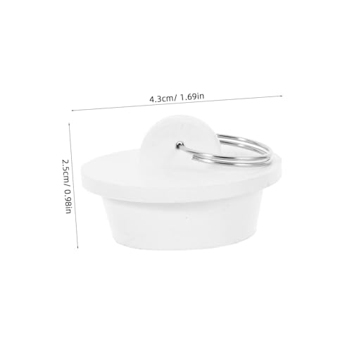 IWOWHERO Kitchen Water Plug Shower Faucet Cover Bath Tub Drain Stoppers Pool Plug Caps Sink Stopper Drain Plug Drain Cover Tub Stopper Bathtub Drain Stopper Sink Bathtub Plug Rubber White