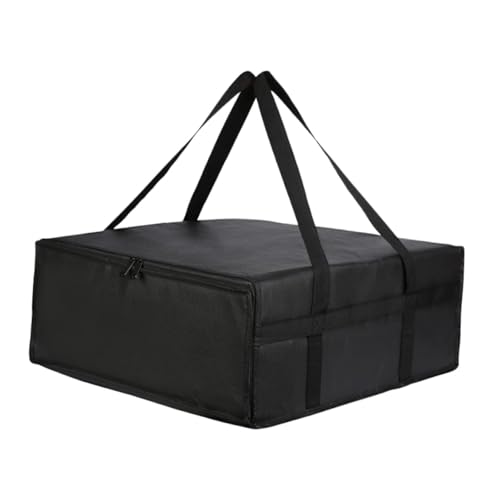 JISADER Insulated Delivery Bag Pizza Carrier Professional for Deliveries Grocery Bag Pizza Warmer Bag for Outdoor Catering, 50x50x15CM