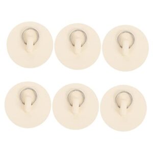 wooneky 6pcs rubber sink stopper kitchen sink plug bath plugs drain stopper bathroom drain cover bathtub stoppers bathroom sink stopper bathtub drain bath tub stoppers drain plug white