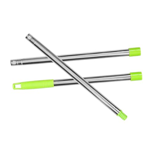 Didiseaon 3 Sets Mop Stick Mop or Broom Handle Rod Commercial Pole Handle Holder Broom Replace Handle Palo Dust Mop Replacement Mop Handles for Floor Cleaning Refills para Stainless Steel