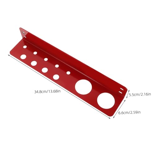 SEWOART Shelf for Garage Tool Hardware Storage Rack Red Steel Hardware Tool Organizer Warehouse Tool Shelf