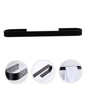 Towel Racks, Towel Rack Sets Nail Free Towel Rack Metal Cabinets Kitchen Cabinet Bathroom Towel Adhesive Hanger Bath Towel Rack Practical Towel Rack/Black*2Pcs/45 * 7 * 3Cm*2Pcs