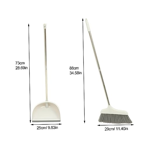 Gogogmee 1 Set Office Broom Broom for Home Plastic Heavy Duty Broom The Pet Supple Broom Metal