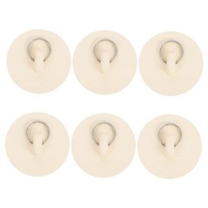 aboofan 6pcs rubber sink stopper bathtub stopper kitchen drain stopper sealing sink drain plug hair stopper bath tub stoppers sink plug sink stopper replacement bathtub drain plug white