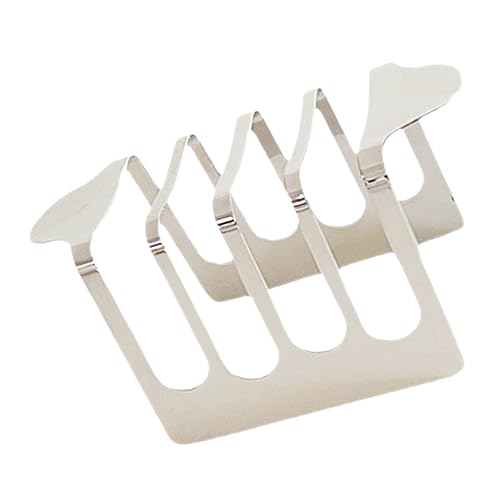 PHENOFICE Toast Rack Accessories for Display Shelf Show Rack Sign Kitchen Bread Rack Stainless Air Fryer Pans Metal Toast Stand Toast Storage Holder Metal Bread Rack Silver Stainless Steel