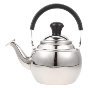 gradeneve stainless steel kettle whistling coffee pot whistling+kettle+with+removable+spout steel gas tea kettle whistling coffee kettle boiling teapot espresso machines teapot for silver