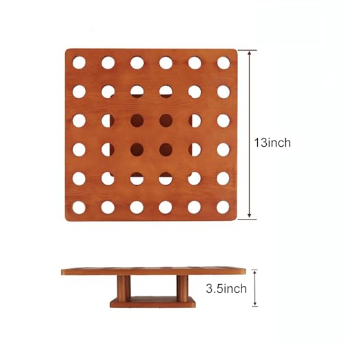 Argzm Convenient Ice Cream Display Stand with Detachable Structure Square Sushi Shelf with Holes for Parties and Gatherings